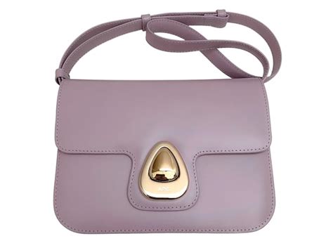 Apc Apc Purple Lilac Leather Small Astra Bag Ref1119306 Joli Closet