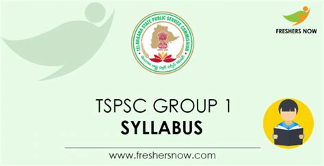 Tspsc Group 1 Syllabus 2025 And Exam Pattern