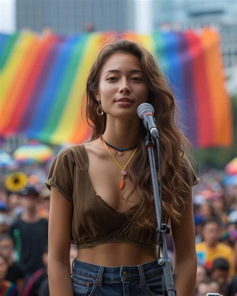Premium Photo A Lgbtq Rights Activist Speaking Out At Wallpaper