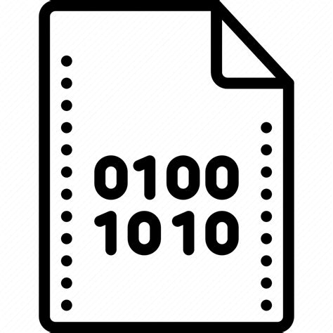Binary Data File Files Folders Numbers Icon Download On Iconfinder