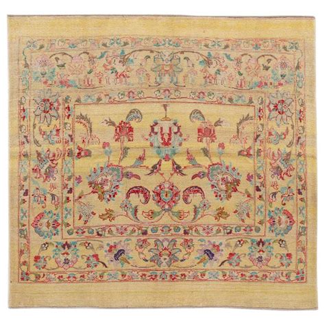 Revival Modern Handmade Colorful Wool Rug For Sale At 1stdibs