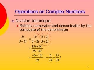 Lesson5 1 Complexnumbers PPT