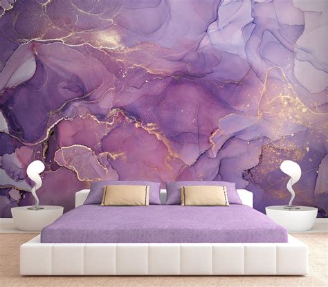 Purple Marble Wallpaper For Walls At Lincoln Mia Blog