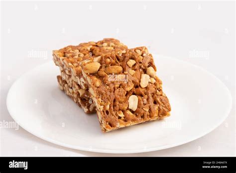 Peanut Candy Bars Mithai Or Giurgiulena Known As Meetha Chikki Gud