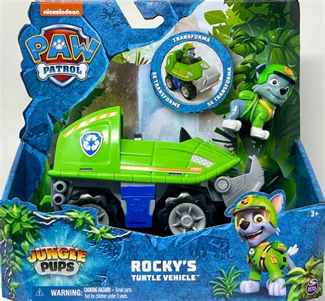 Paw Patrol Jungle Pups Rockys Turtle Vehicle Paw Patrol Rocky Toy
