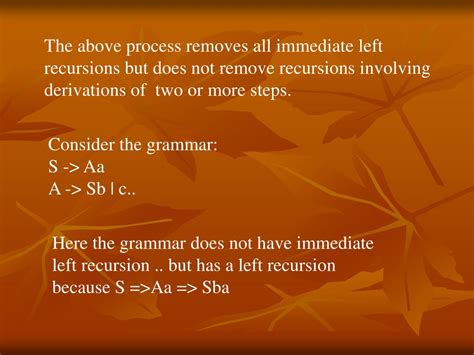 Ppt Left Recursion Powerpoint Presentation Free Download Id3263514