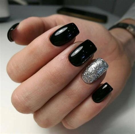 Маникюр Шеллак Черный — Richnail.ru