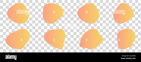 Organic Blobs Set Icon Random Shapes Cube Drop Stock Vector Image