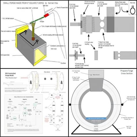 Forced Air Propane Forge Burner Design How To Build A Gas Forge Burner
