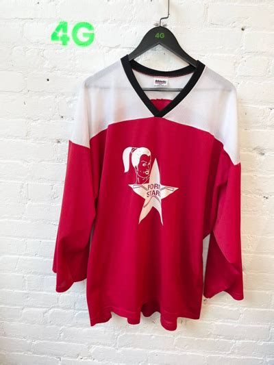 Pre Owned Vintage 90s Pornstar Oversized Hockey Jersey Porn Shirt In