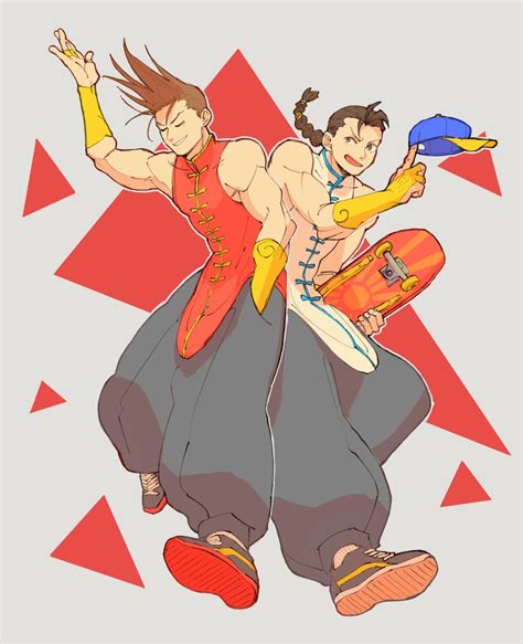 Yun Lee And Yang Lee Street Fighter And 1 More Drawn By Amagayu0104