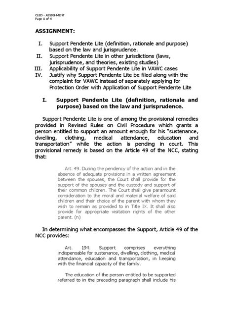 Support Pendente Lite Pdf Alimony Judiciaries