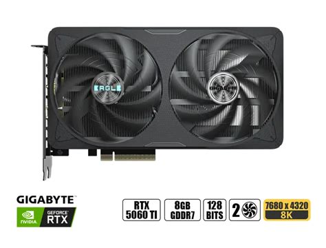 Tarjeta De Video Gigabyte Geforce Rtx 5060 Ti 8gb Eagle Oc Gddr7 Pci Ex