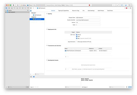 Ios Embedding Xcframework In Application With Project Framework