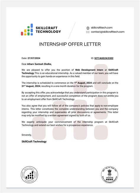 atharv shelke on linkedin skillcrafttechnology