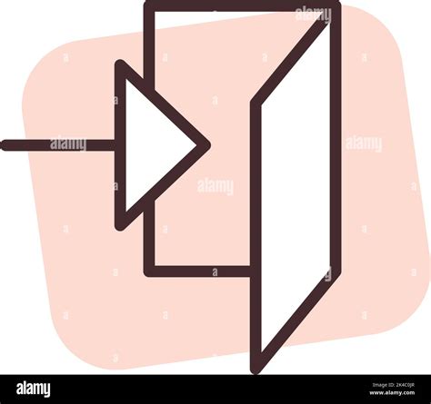 Ui Entrance Illustration Vector On White Background Stock Vector