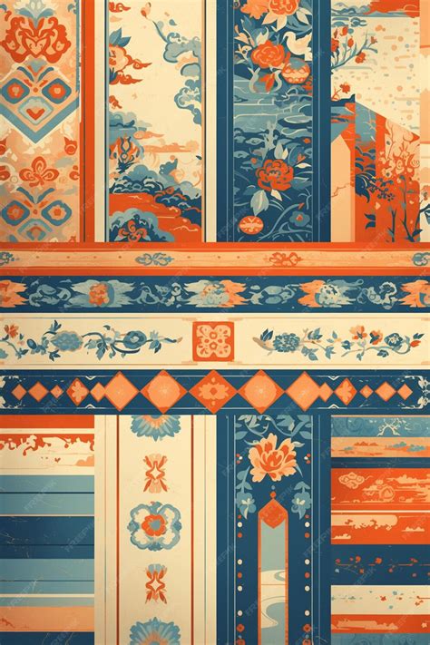 Patterns Of Trang An Vietnam Premium Ai Generated Vector