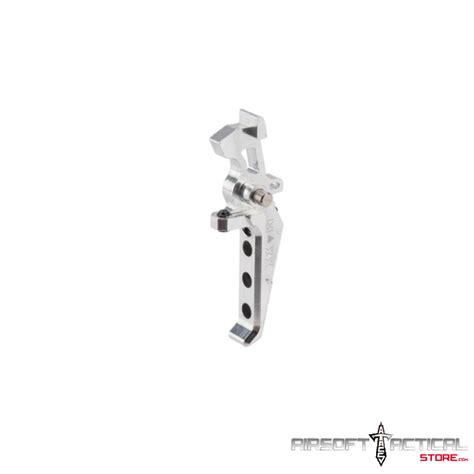 CNC Aluminum Advanced Speed Trigger For M4 M16 Series Airsoft AEG Style E Silver By Maxx