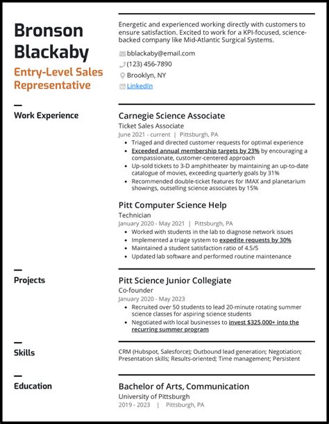Work Experience Resume