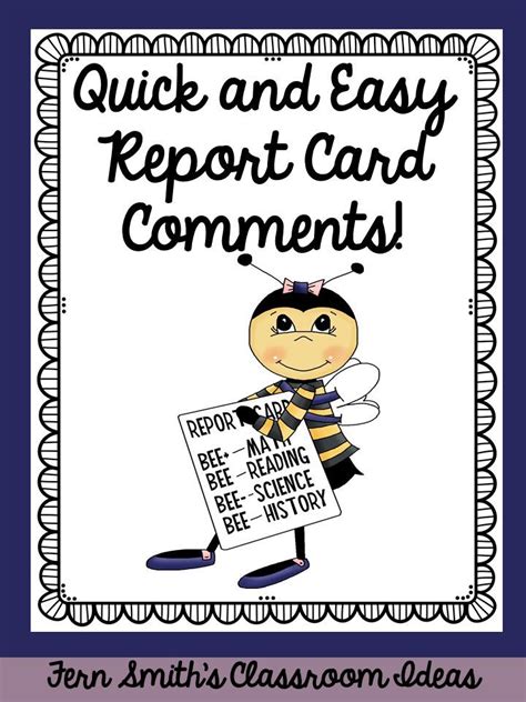 Best Report Card Comments Images On Pinterest Parent Teacher Conferences Resources For