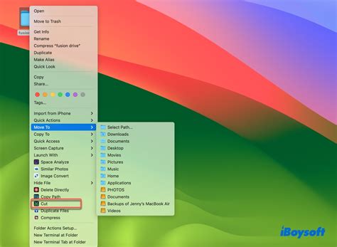 Move Files Folders On Mac Without Copying Or Dragging