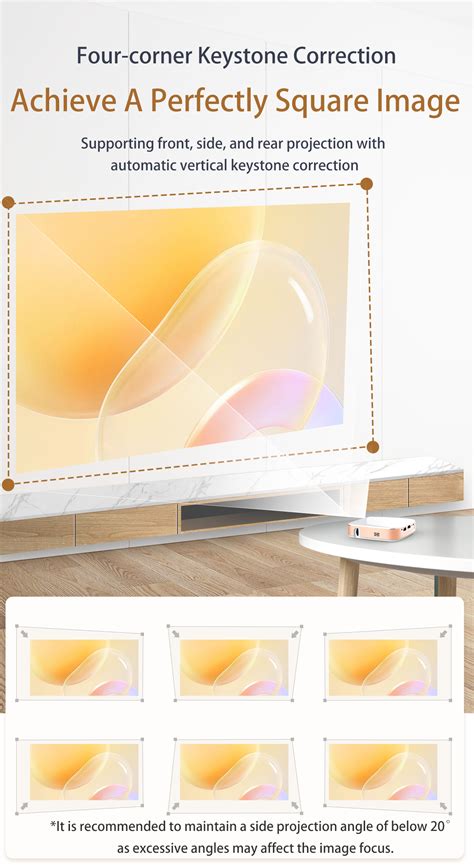 K Pico Dlp Projector High Lumens Smart Android Beamer P Video Home Theater Wireless