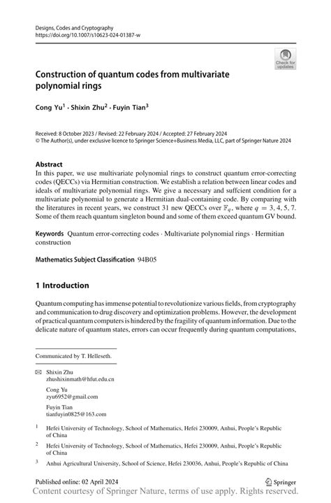 Construction Of Quantum Codes From Multivariate Polynomial Rings
