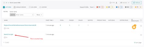 Nested Steps At Launch Level Issue Reportportal Reportportal Github