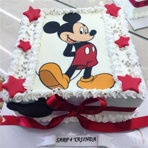 Mickey Mouse Resim Baskılı Pasta Versay Patisserie
