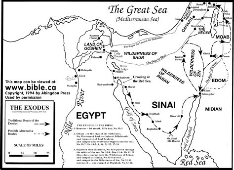 Exodus Bible Map