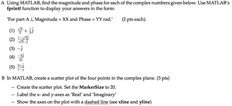 Solved A Using Matlab Find The Magnitude And Phase For Each