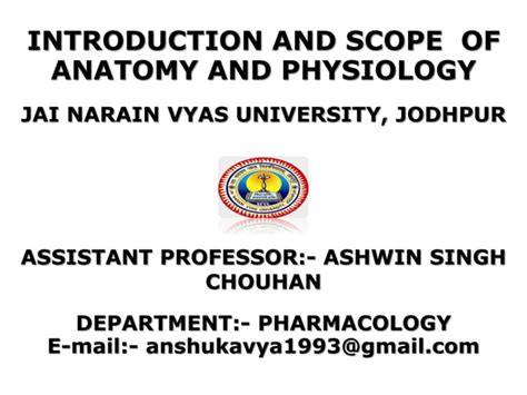 Introduction And Scope Of Anatomy And Physiology Pptx