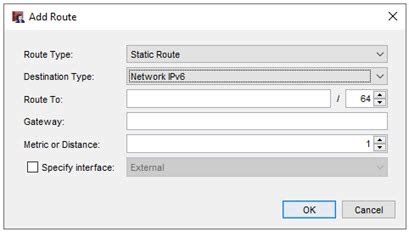 Add A Static Route