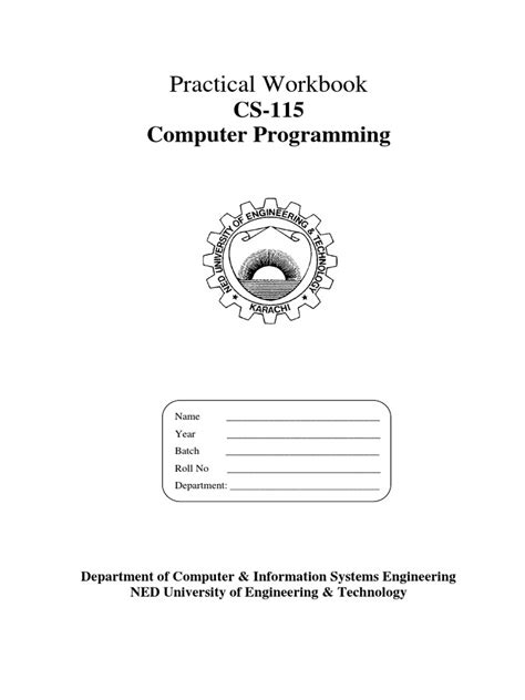 Cp Cs115 Pdf Programming Computer Program