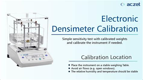 Aczet Cy Gt Series How To Calibrate Your Electronic Densimeter With