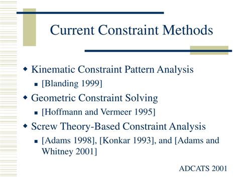 Ppt Exact Constraint Design Using Tolerance Analysis Methods Powerpoint Presentation Id552849