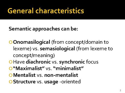 Semantics And Lexicology SVEM Structuralist Semantics