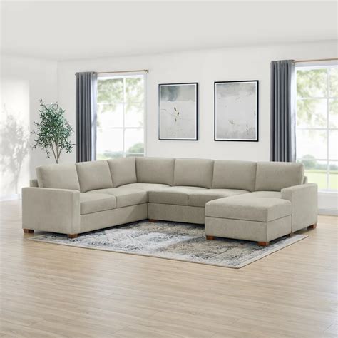 Thomasville Glenn Fabric Sectional With Storage Chaise Costco