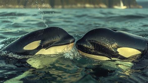 Free Orcas At Sunset Image Orca Sunset Ocean Download At Stockcake