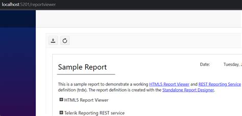 Embed Reporting In Native Blazor Applications