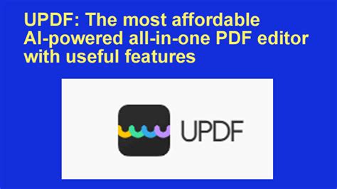 UPDF The Most Affordable AI Powered All In One PDF Editor With Useful Features