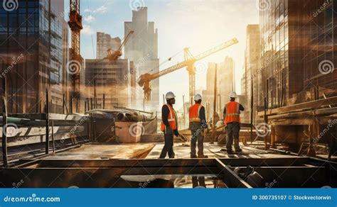 Modern Architecture Business Background Stock Illustration