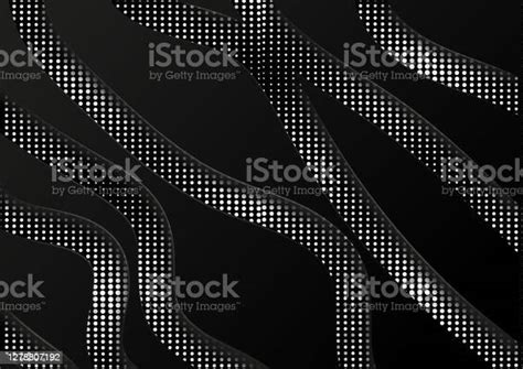 검은 종이 컷 배경 물결 모양의 층으로 질감추상 사실적인 종이 컷 장식 0명에 대한 스톡 벡터 아트 및 기타 이미지 0명