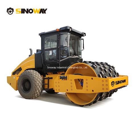 Vibrating Sheepsfoot Compactor Roller 12 Ton Hydraulic Single Steel