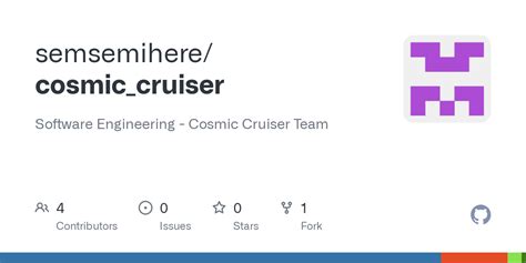 GitHub Semsemihere Cosmic Cruiser Software Engineering Cosmic Cruiser Team