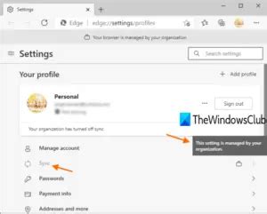 Disable Sync For All User Profiles In Microsoft Edge Using Registry