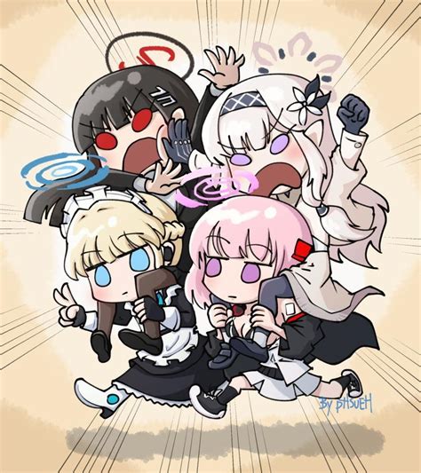 【繪圖】莉央 Vs 陽葵 蔚藍檔案 哈啦板 巴哈姆特