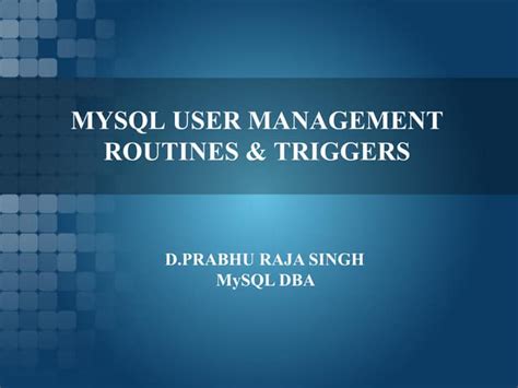mysql user management routines and triggers pdf gardening home