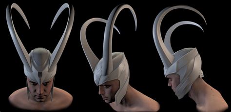 Loki Helm By Heavywaters On Deviantart