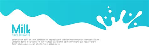 우유 최소한의 포스터 유기 스플래시와 현대적인 배경 우유와 유제품 배너 스플래시 및 볼트가 있는 템플릿 우유에 대한 스톡 벡터